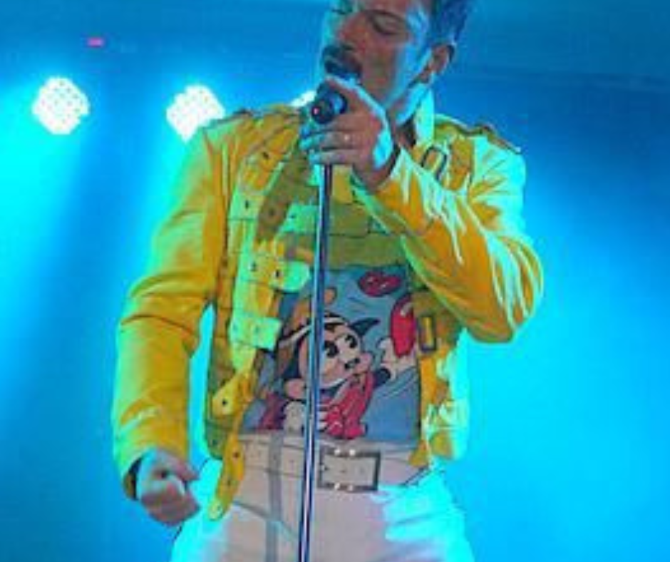 Andy Nolan as Freddie Mercury - Visiting Canvey Island